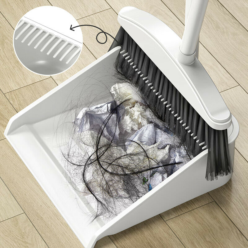 Mayflower broom and dustpan combination three-piece set magic water scraper sweeping broom wiper set comb teeth for cleaning
