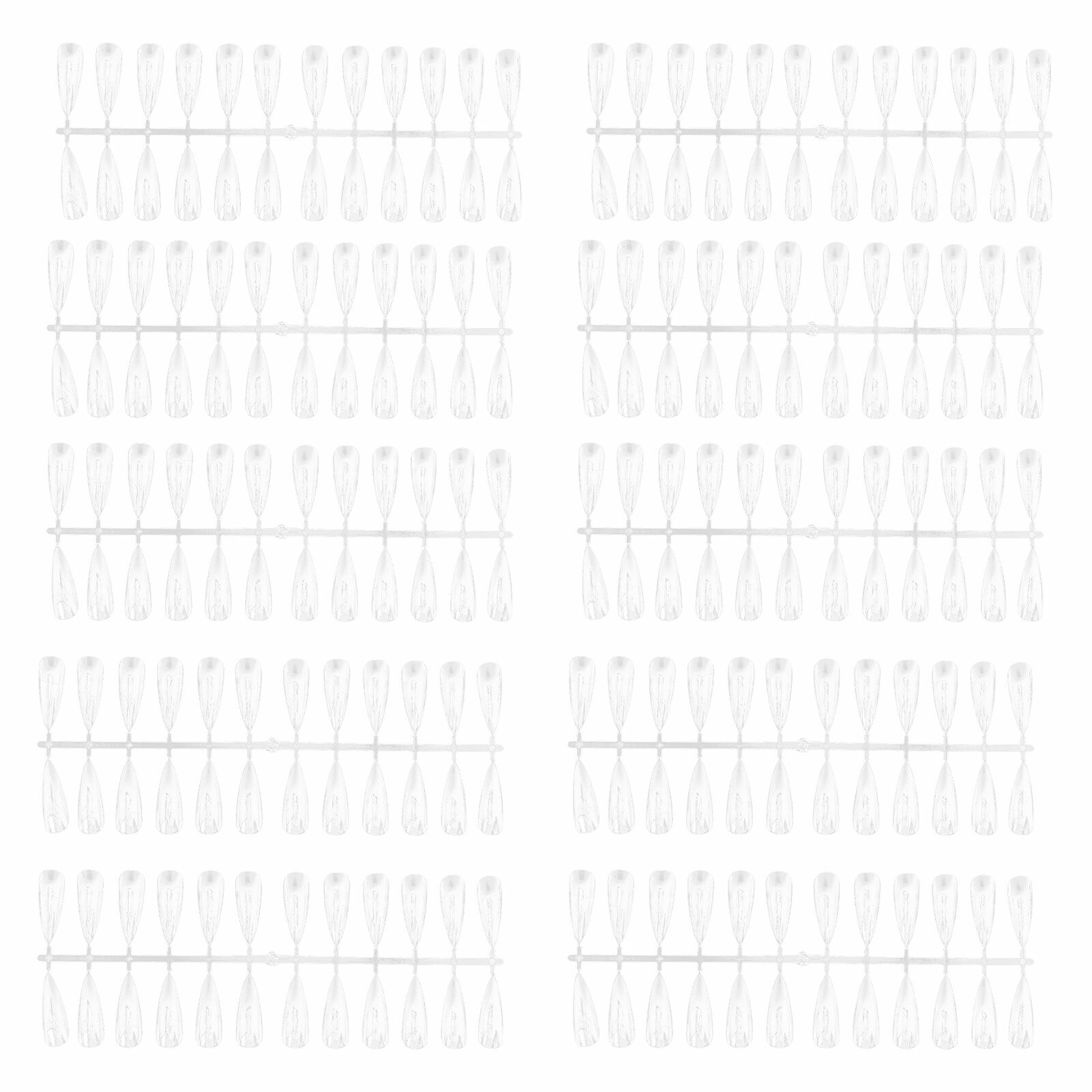 240 шт, длинные заостренные палочки для образцов ногтей, прозрачные лаки для дизайна ногтей, насадки для дисплея, принадлежности для маникюра, аксессуары для дизайна ногтей