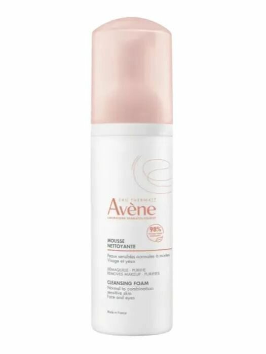 Авен Пенка очищающая для лица и контура глаз Avene mousse 150 мл