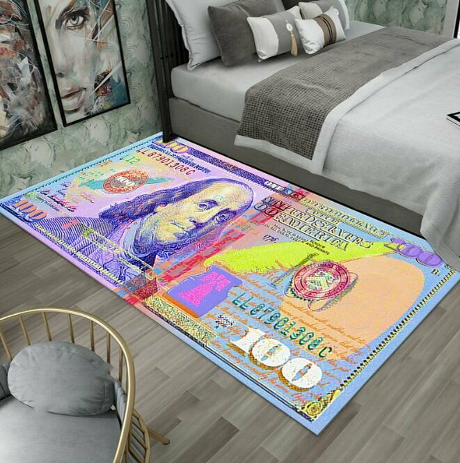 Ковры для бумажных денег - Евро, фунт стерлингов, доллар США