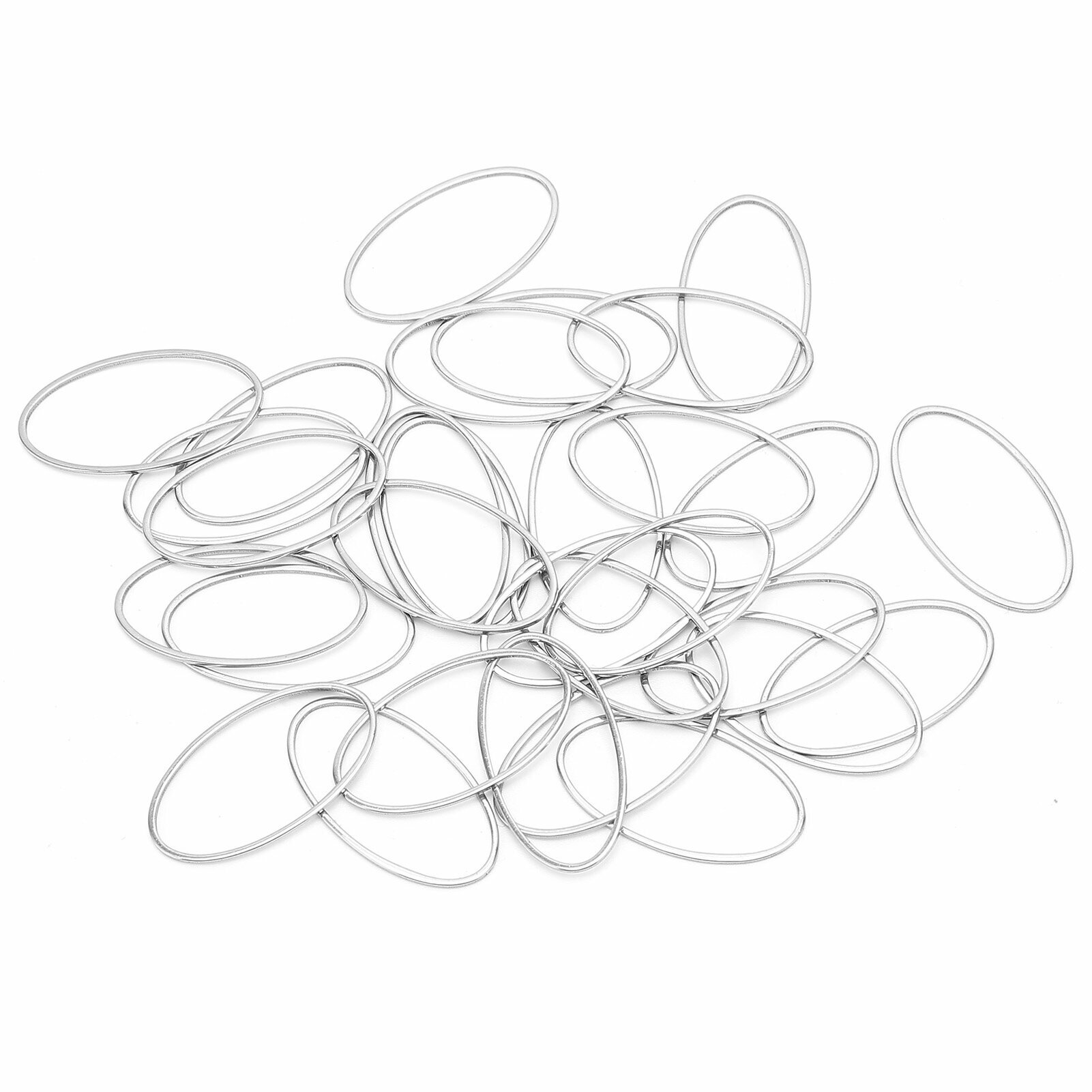 Открытые безели «сделай сам», полая рамка, кулон, безели из смолы, принадлежности для изготовления ювелирных изделий, аксессуары, овальная форма, 30 шт, L