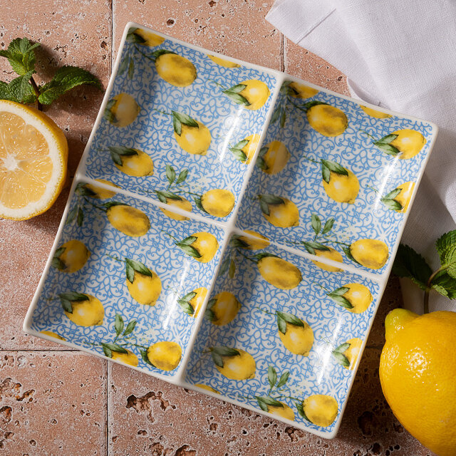 Менажница для закусок Capri Lemony 18 см, Boltze, 2044583-1