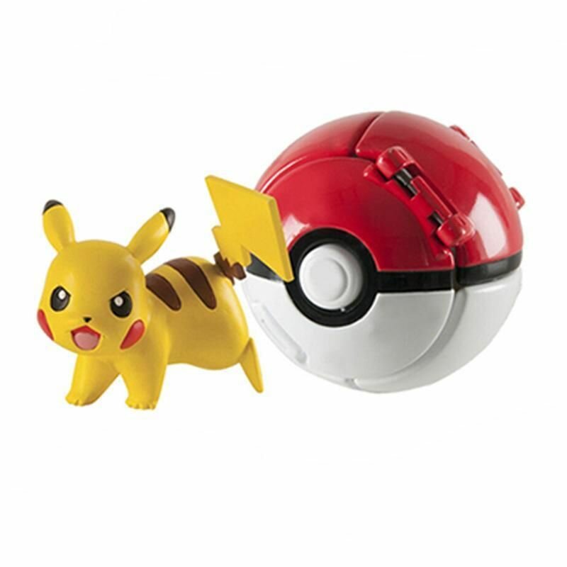 Детская игрушка Покебол шар. Pokeball для игры с Pokemon. Используется для статуэтки покемона.