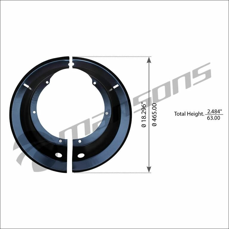 Щитки пылезащитные комплект на колесо для Саф арт 600173 MANSONS