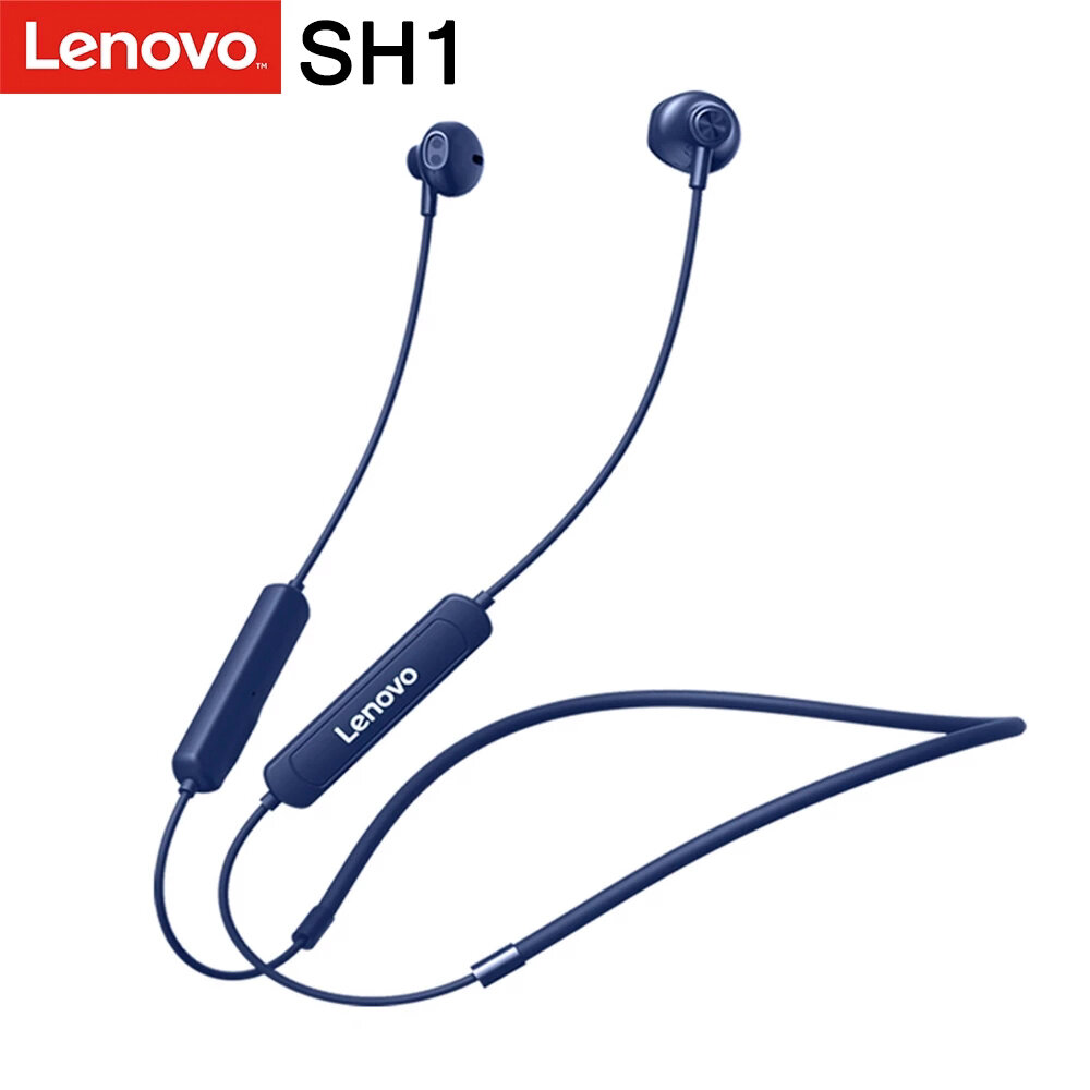 Гарнитура Lenovo ThinkPlus SH1, беспроводная, с микрофоном, IPX5, магнитная, для спорта