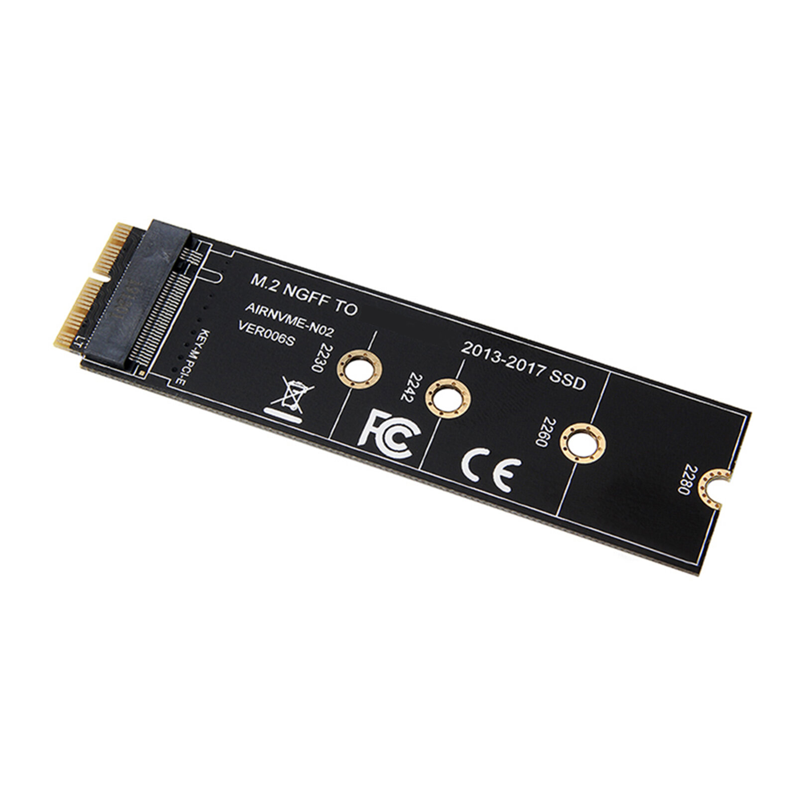 Карта адаптера M.2 NVME SSD, совместимая с Air Pro 2013 2014 2015 2016 2017