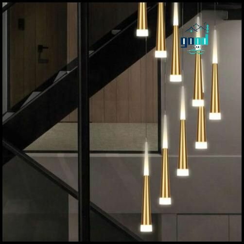 Потолочная люстра Подвесная люстра Подходит для лестничной клетки двухуровневой виллы-good value