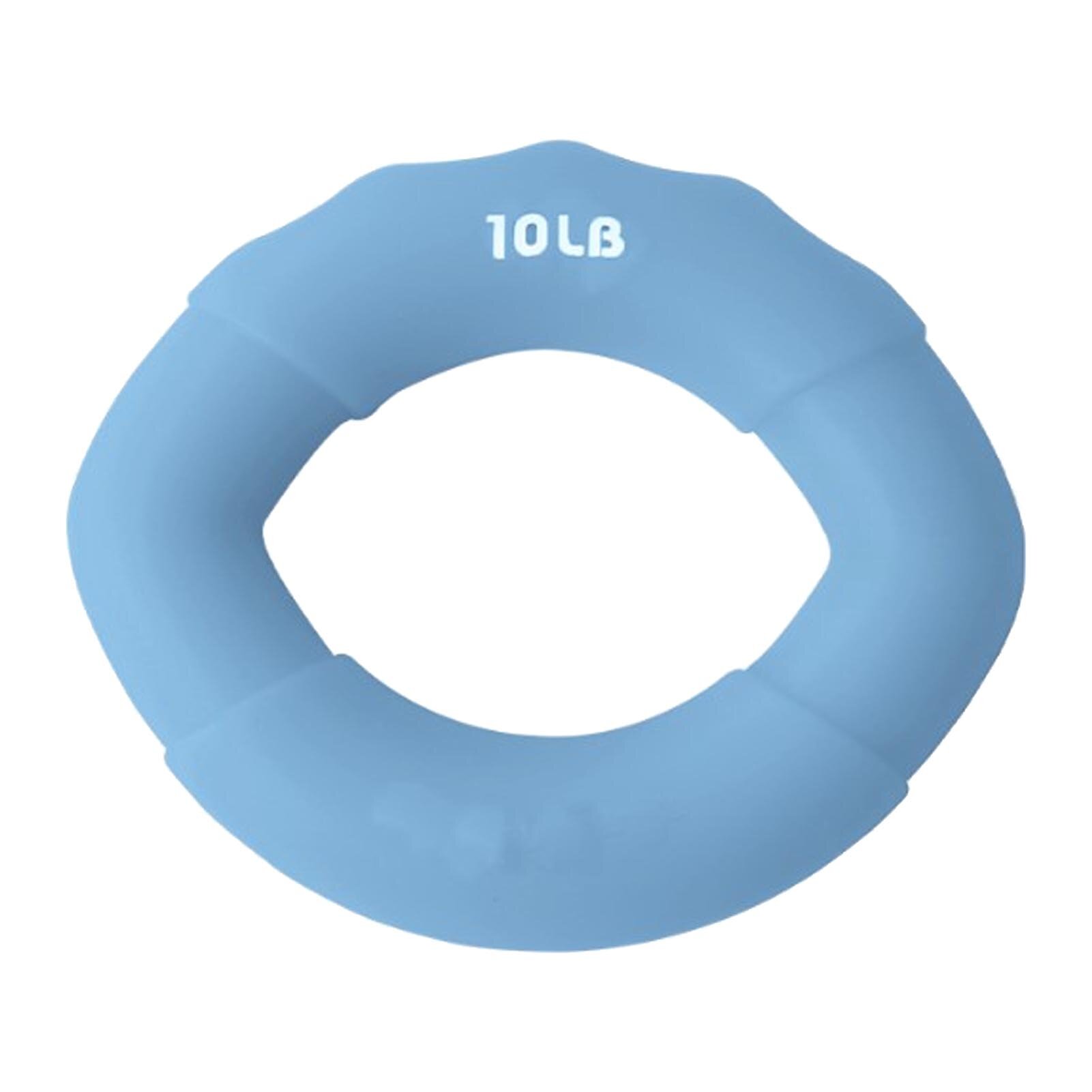 Многофункциональное силиконовое портативное кольцо для тренировки силы пальцев и развития хвата, серое и синее, 4,5 кг (10 фунтов).