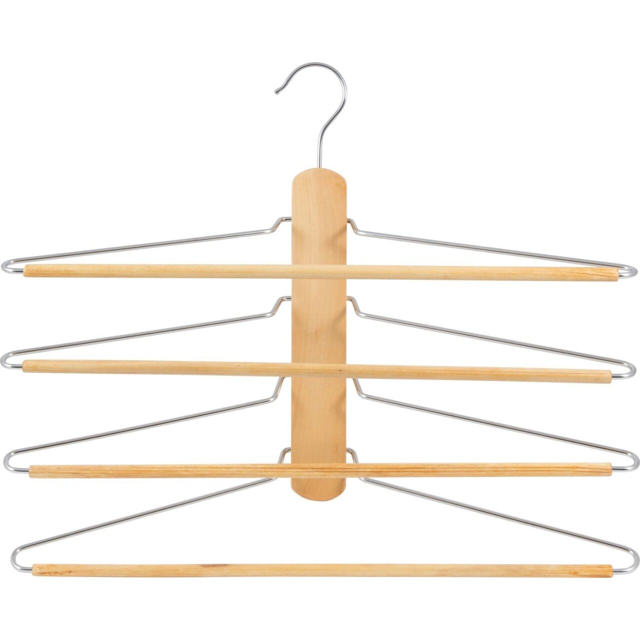 Рыжий КОТ SS4 вешалка из дерева 4 в 1органайзер для одежды и аксессуаров