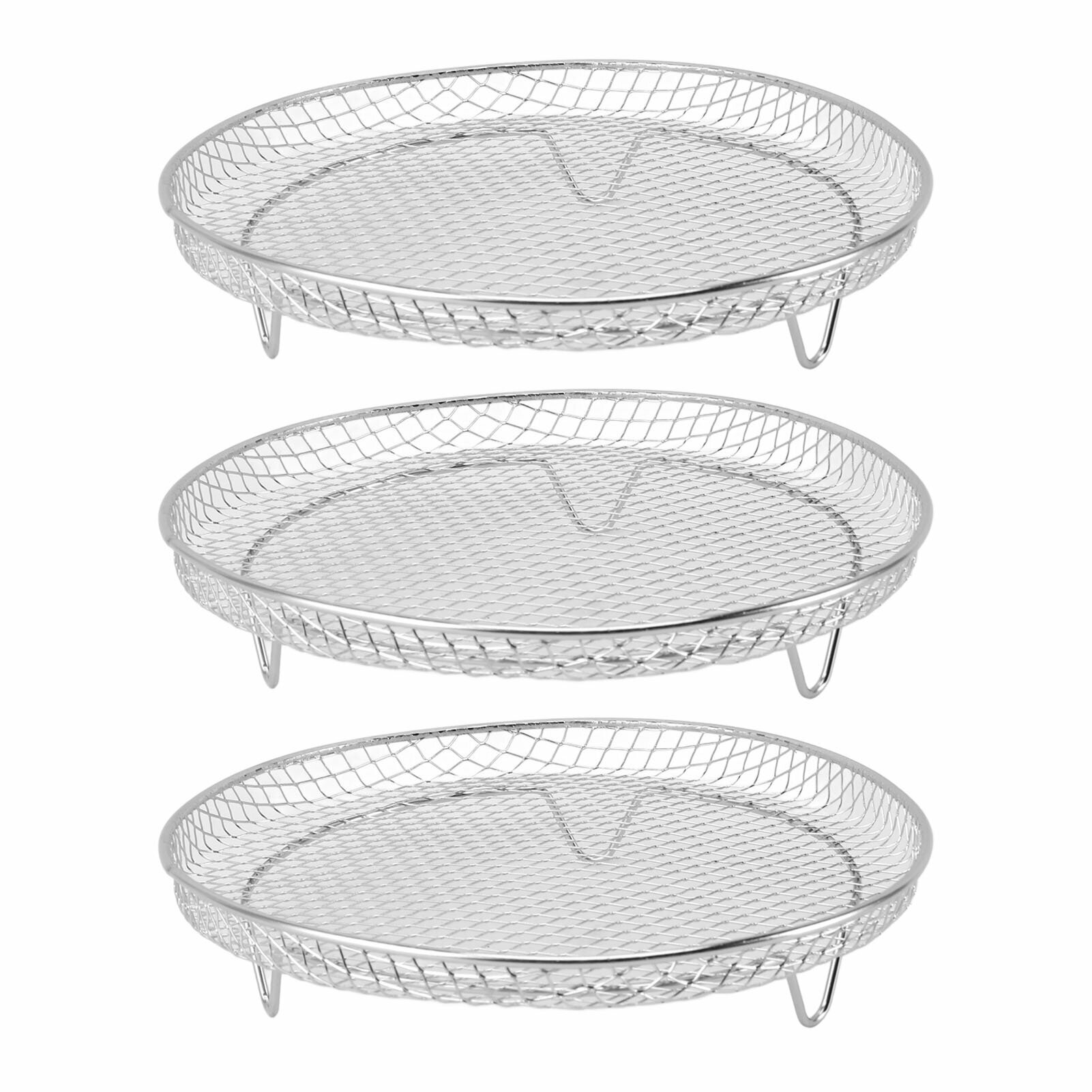 3PCS Fryer Rack Set 304 Сложная многослойная стойка из нержавеющей стали 8 -дюймовые аксессуары для Cosori для мгновенного вихревого раунда