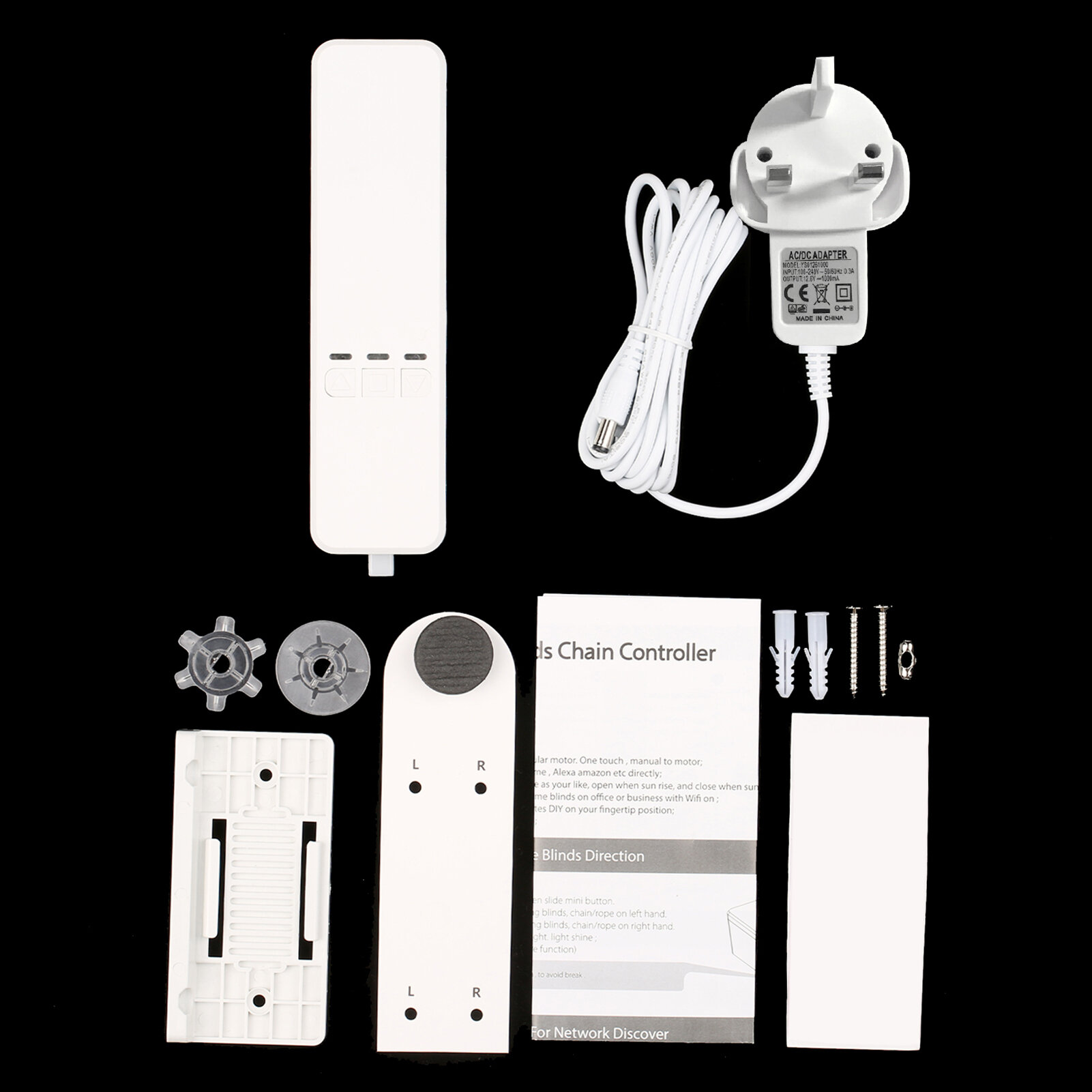 Умные моторизованные рулонные шторы с цепным приводом и Wi-Fi, управление через приложение, программируемая голосовая система управления.