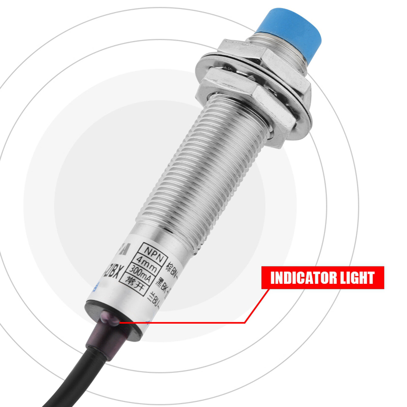 LJ12A3-4-ZBX DC 3-проводной NPN 6-36 В M12 Индуктивный бесконтактный переключатель для 3D-принтера
