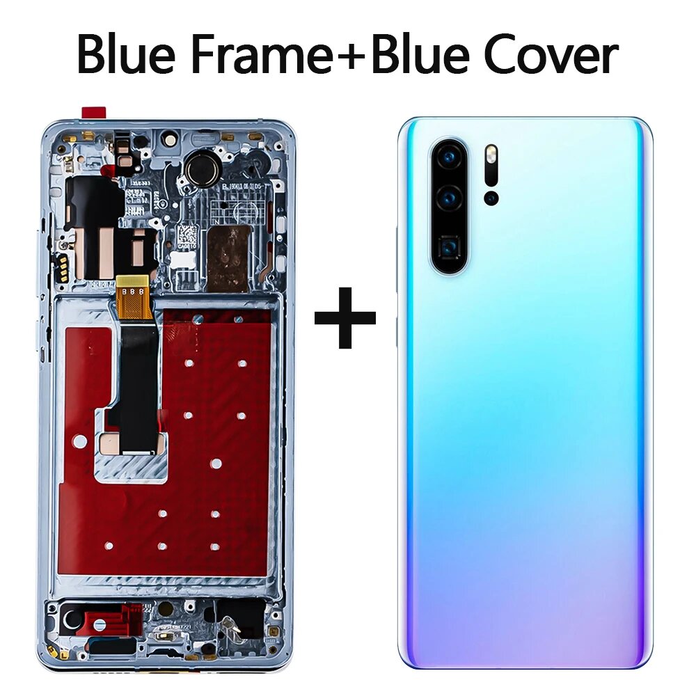 6,47 "для Huawei P30 Pro ЖК-дисплей с цифровым преобразователем сенсорного экрана в сборе с отпечатком пальца VOG-L29 VOG-L09 VOG-L04 Замена экрана