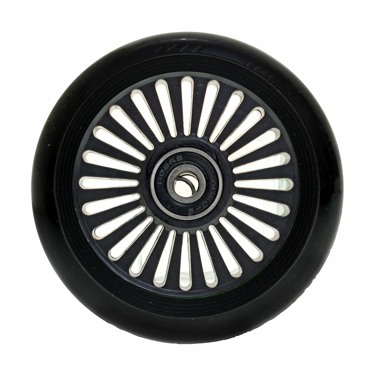 Колеса трюкового самоката Comiron 100 мм. Pu + Abec-9 Black/Black