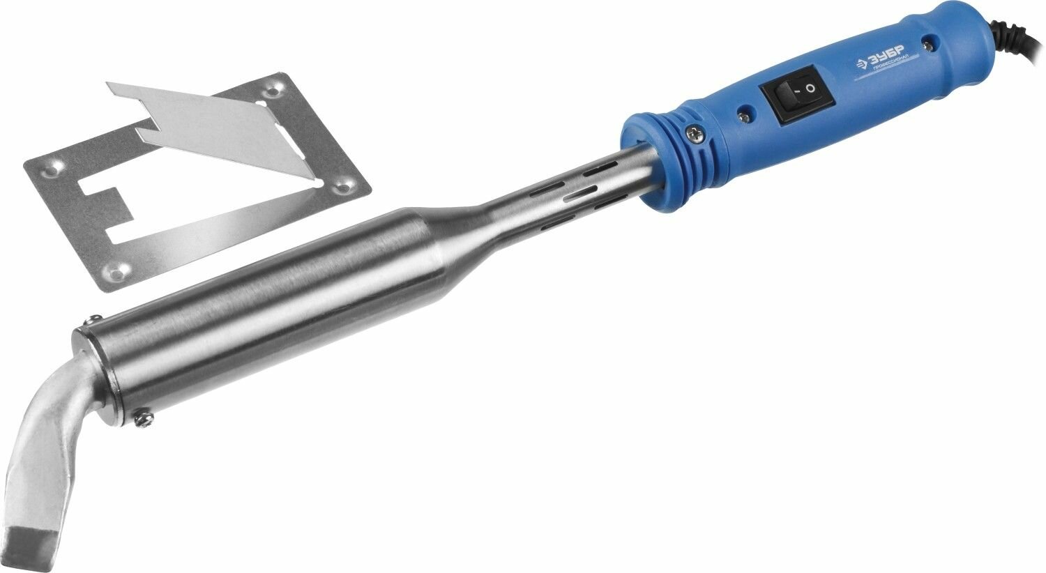 Электропаяльник ЗУБР Ceramic Pro, 300 Вт, клин, высокомощный с пластиковой рукояткой, Профессионал