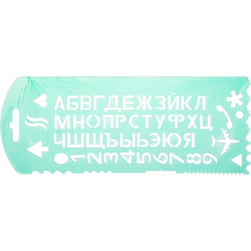 Трафарет букв и цифр с 13 символами 'ТТ31