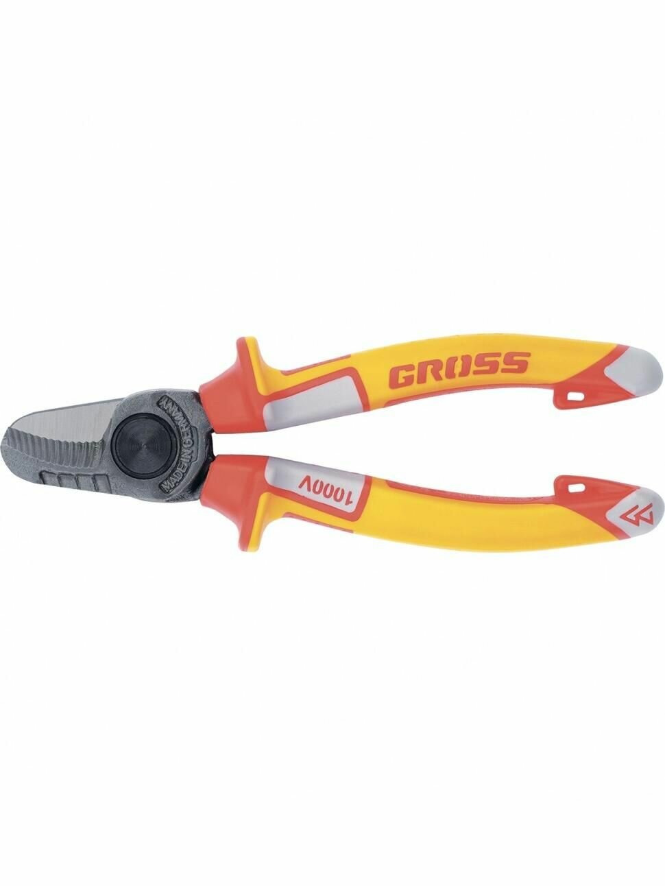 Кабелерез, диэлектрические рукоятки до 1000 В, трехкомпонентные рукоятки, 160 мм Gross 17725