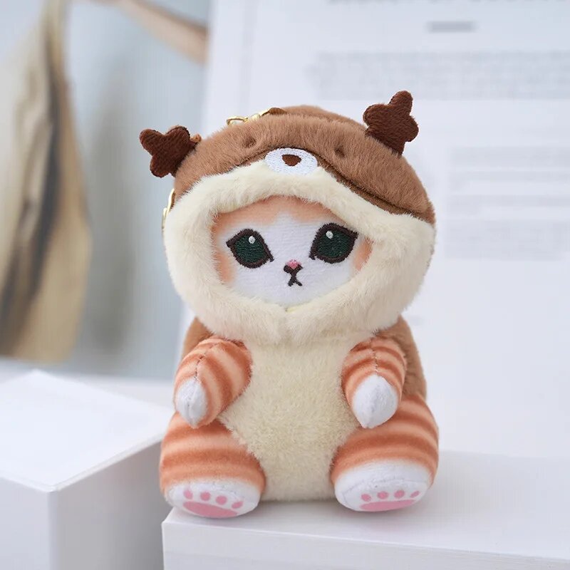 Плюшевая игрушка Mofusand в костюме белки, 12 см, цвет 7