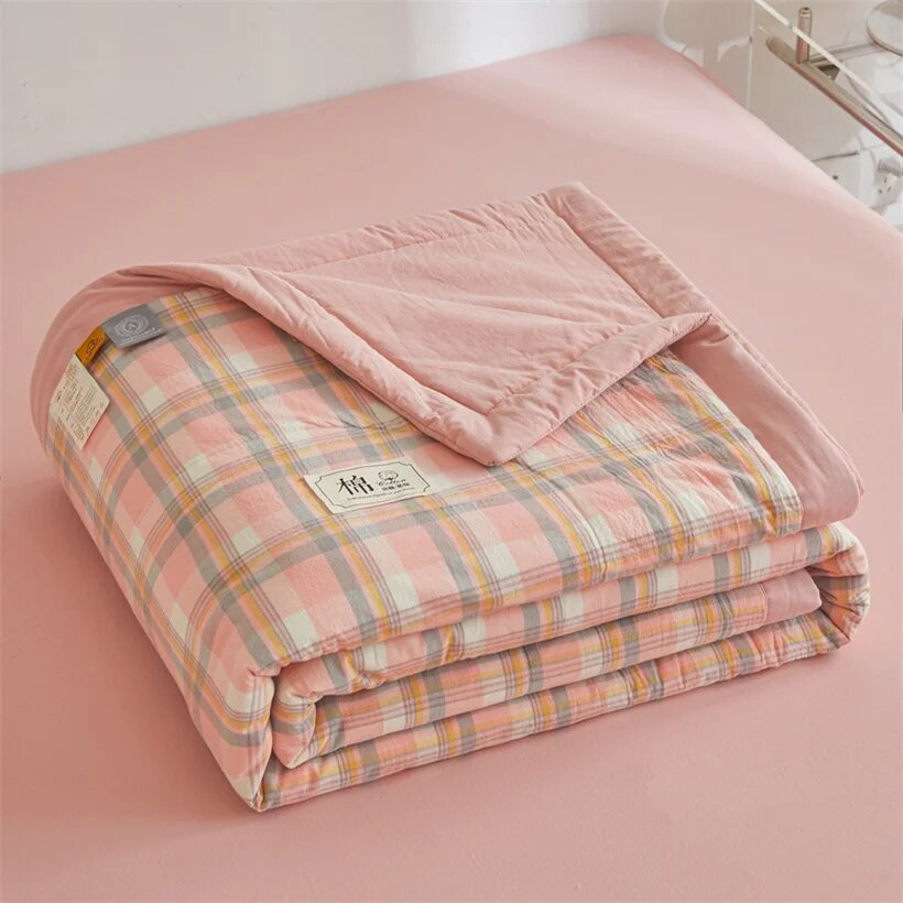 Dreamreal летнее одеяло из хлопка 100% Розовый, 150x200cm, Style 6