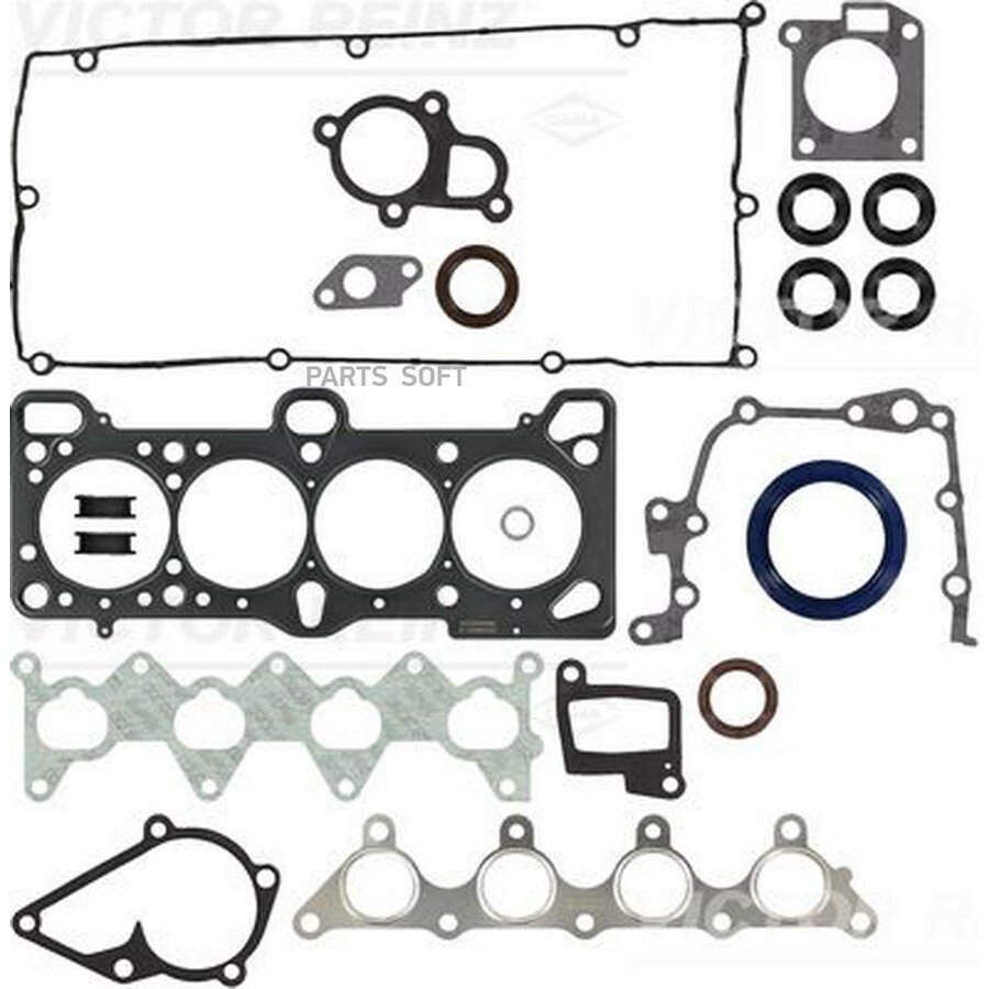 К-кт прокладок ДВС без ГБЦ Hyundai Getz, Kia Rio 1.4 4GEE 05> от официального дистрибьютора, VICTOR REINZ, артикул 015396502