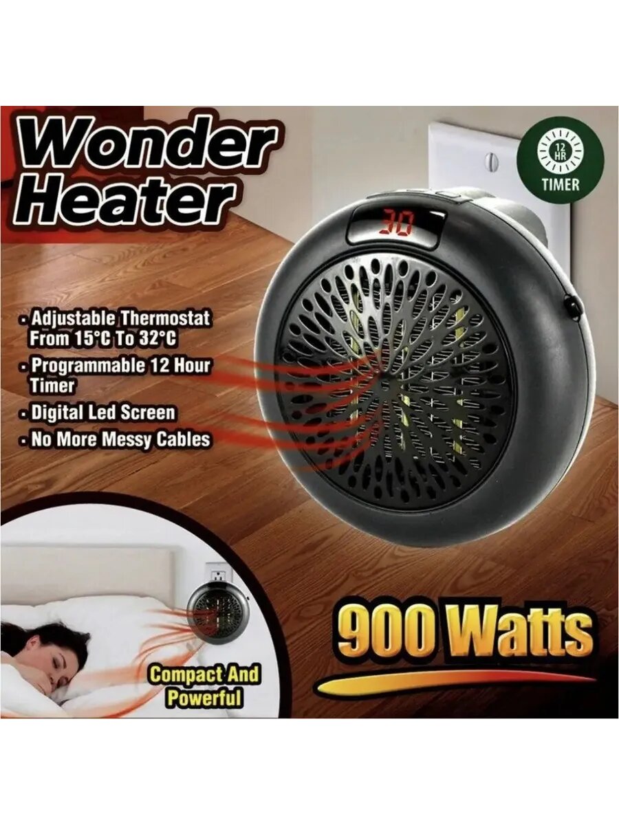 Эффективный настенный тепловентилятор для дома и офиса