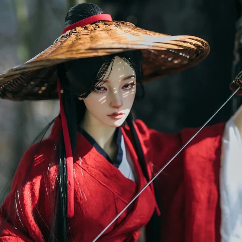 Резиновая шарнирная кукла BJD 1/4 без макияжа makeup Nude Doll, Normal Skin