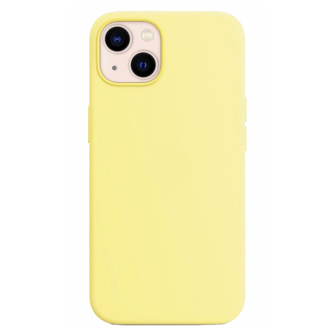 Чехол-накладка для iPhone 14, Silicon Case, без лого, молочный