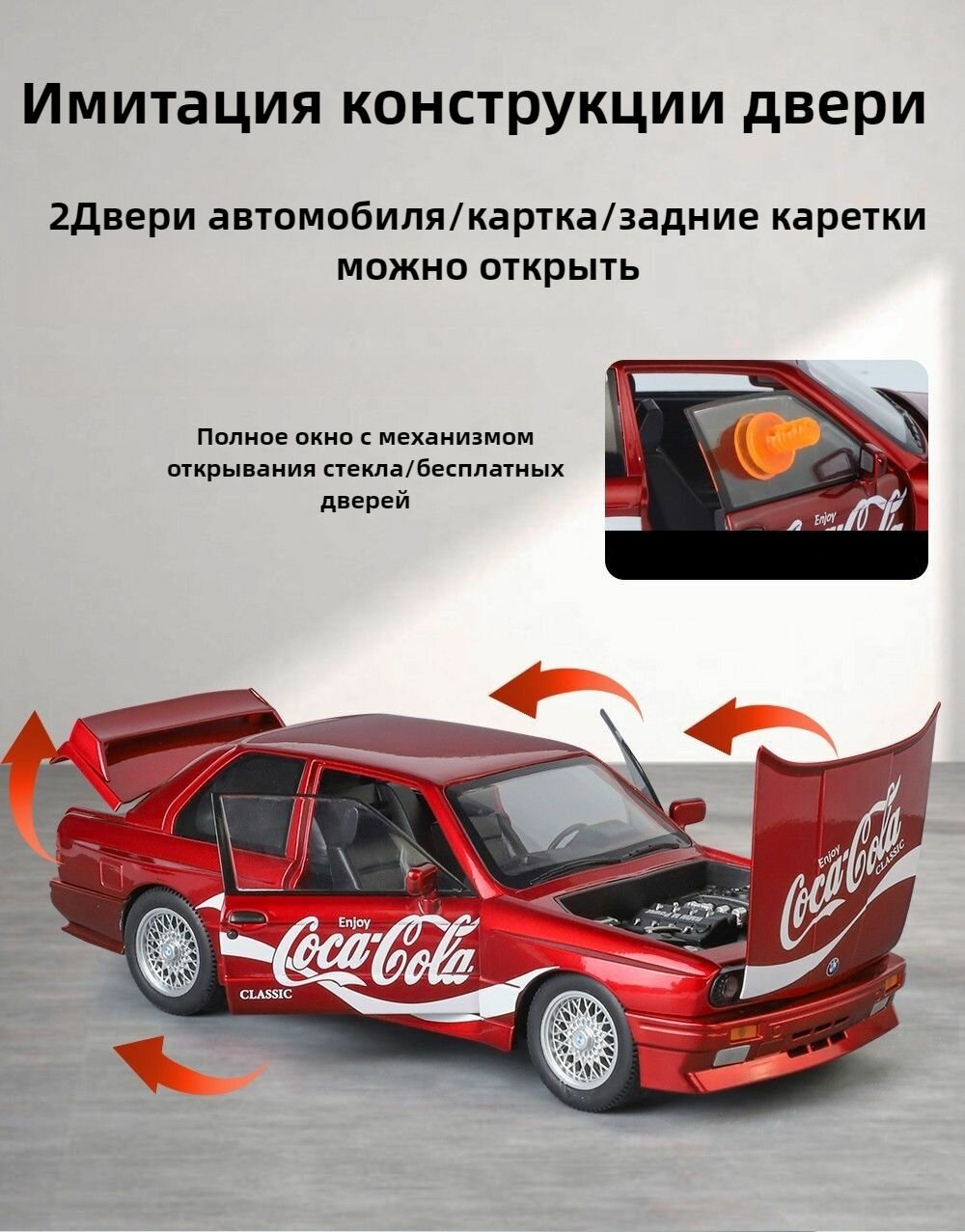 Coca-Cola кока-кола вариант BMW M3 машинки 1/24
