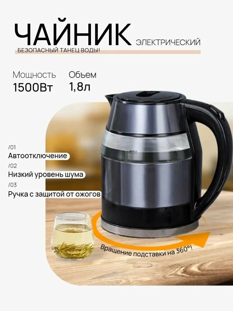 Электрический чайник CT043, синий