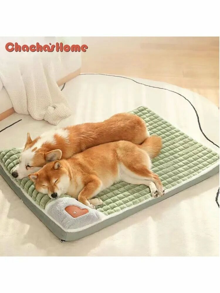 Chachashome Лежанка для кошек и собак премиум-класса (60х40 см, зеленый, PBD008)