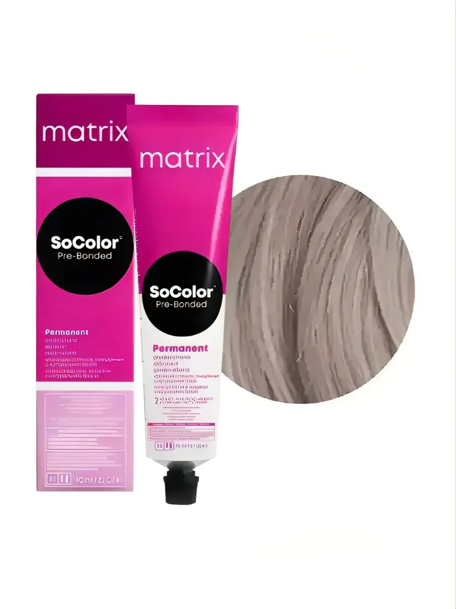 Краска для волос Matrix Coloring Hair SoColor Pre-Bonded, Перманентная краска для волос с бондером, 8Sp (8.19)