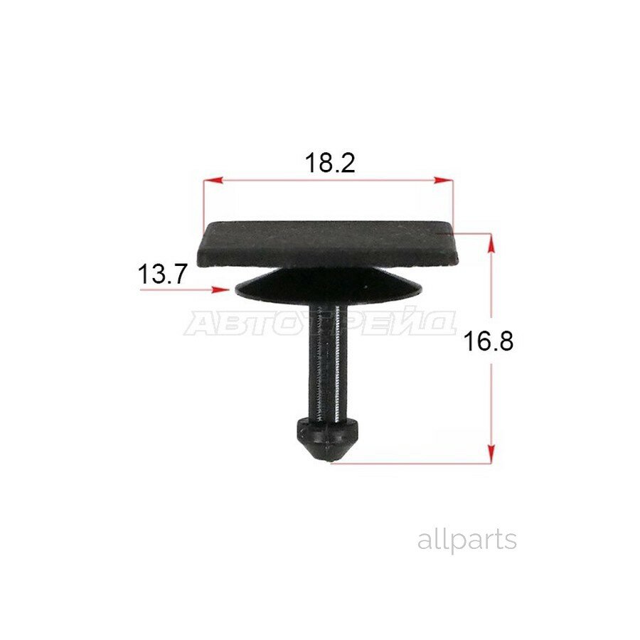 SAT ST-12-0002 Клипса жабо SUBARU (1шт.)