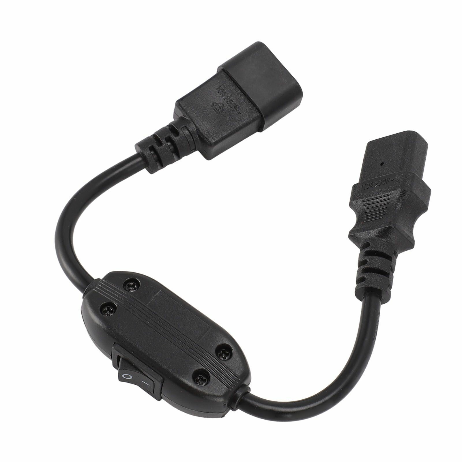 Удлинитель IEC320 C14 to C13 с выключателем, 0.3м