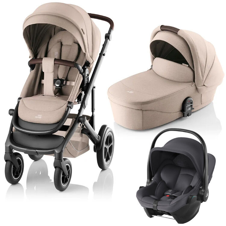 Комплект 3 в 1 Britax Roemer Smile 5Z Style Teak + BS CORE Midnight Grey
