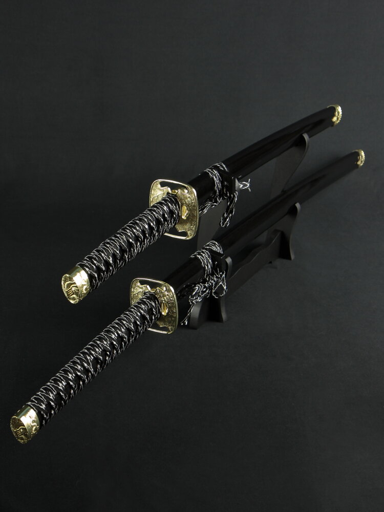 Набор самурайских мечей China Light, металл и дерево, 2 меча, катана с вакидзаси, в ножнах