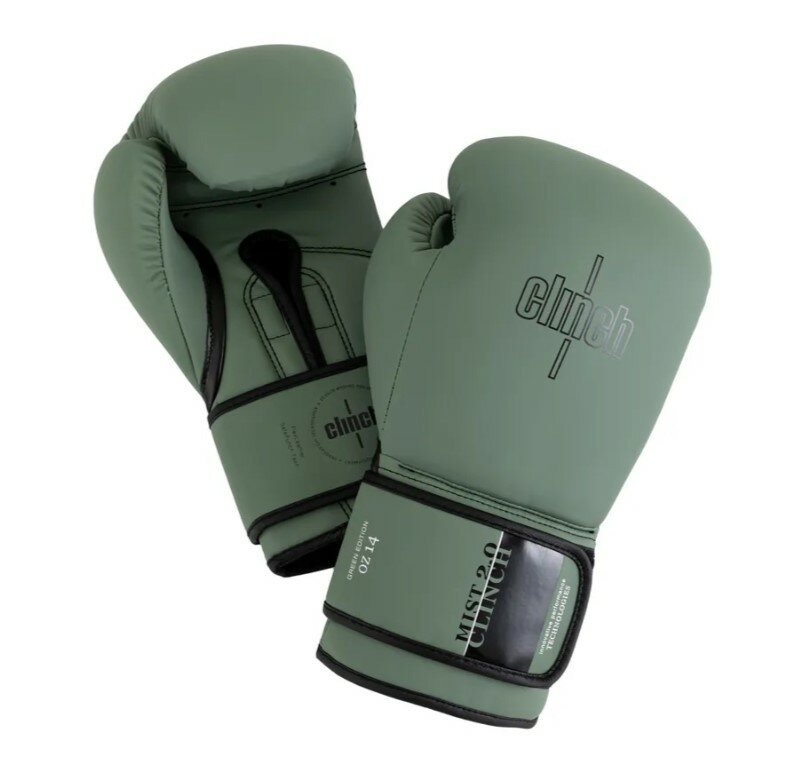 Перчатки боксерские Clinch Mist 2.0 зеленые (вес 8 унций) C183