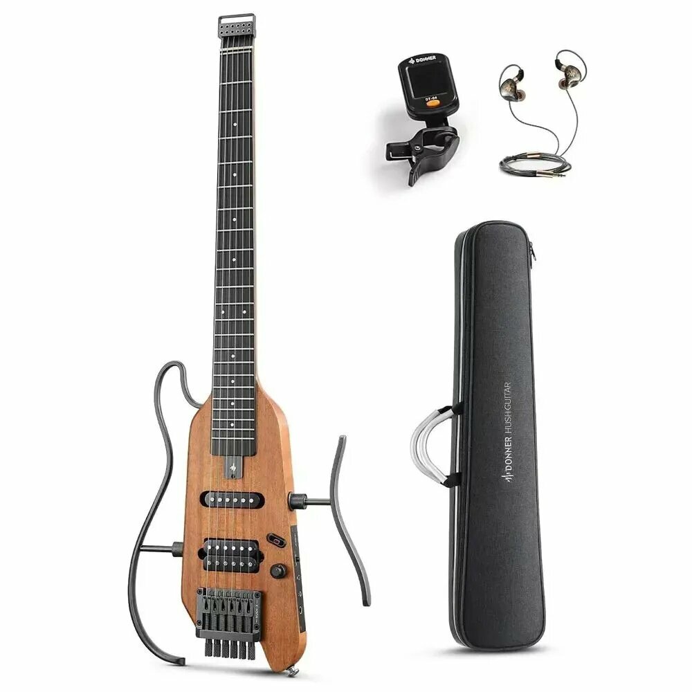 Электрогитара HUSH-X 6-струнная, корпус Красное дерево