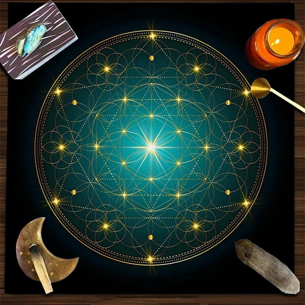 Гадальный инструмент/Скатерть для гаданий на картах Таро 90X90CM
