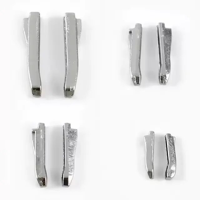 Металлические застежки для молний Meetee, серебряные, No3, 10Sets