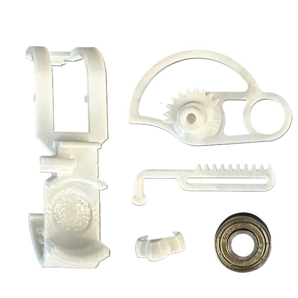 Эргономичный мини-руль с джойстиком для контроллера T4, Белый