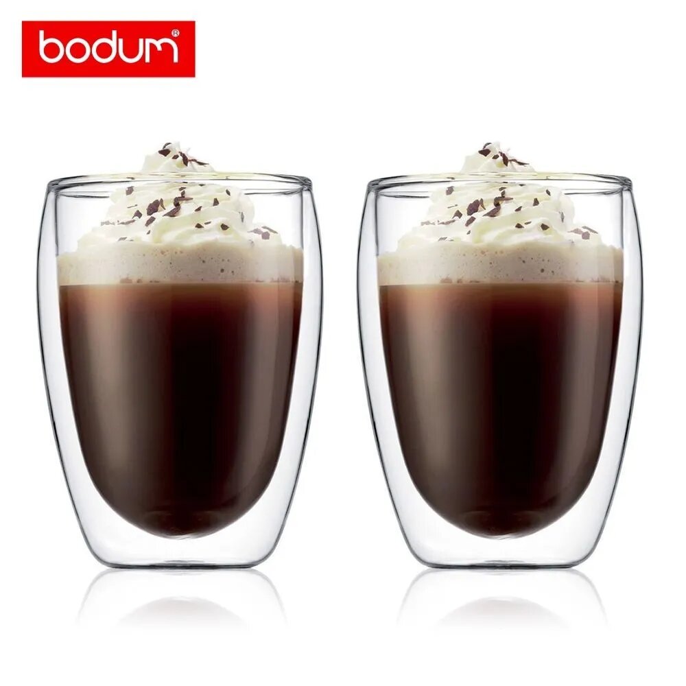 Стакан Bodum с двойными стенками 350 мл 2 шт прозрачный для чая/кофе