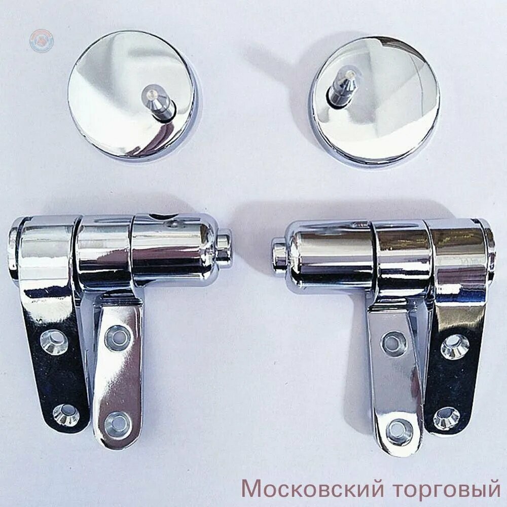 Петли для крышки унитаза быстросъемные, шарнирные фитинги из нержавеющей стали с функцией плавного опускания, серебристые