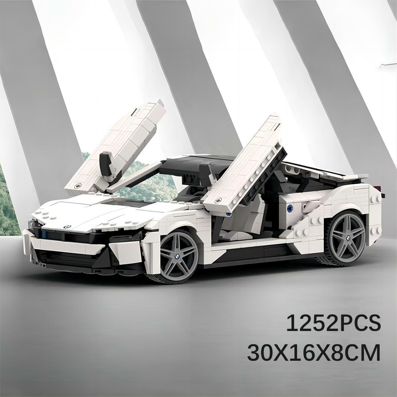 Строительные блоки MOC-148203 BMW i8 в сборе, модель суперкара, подарочные украшения