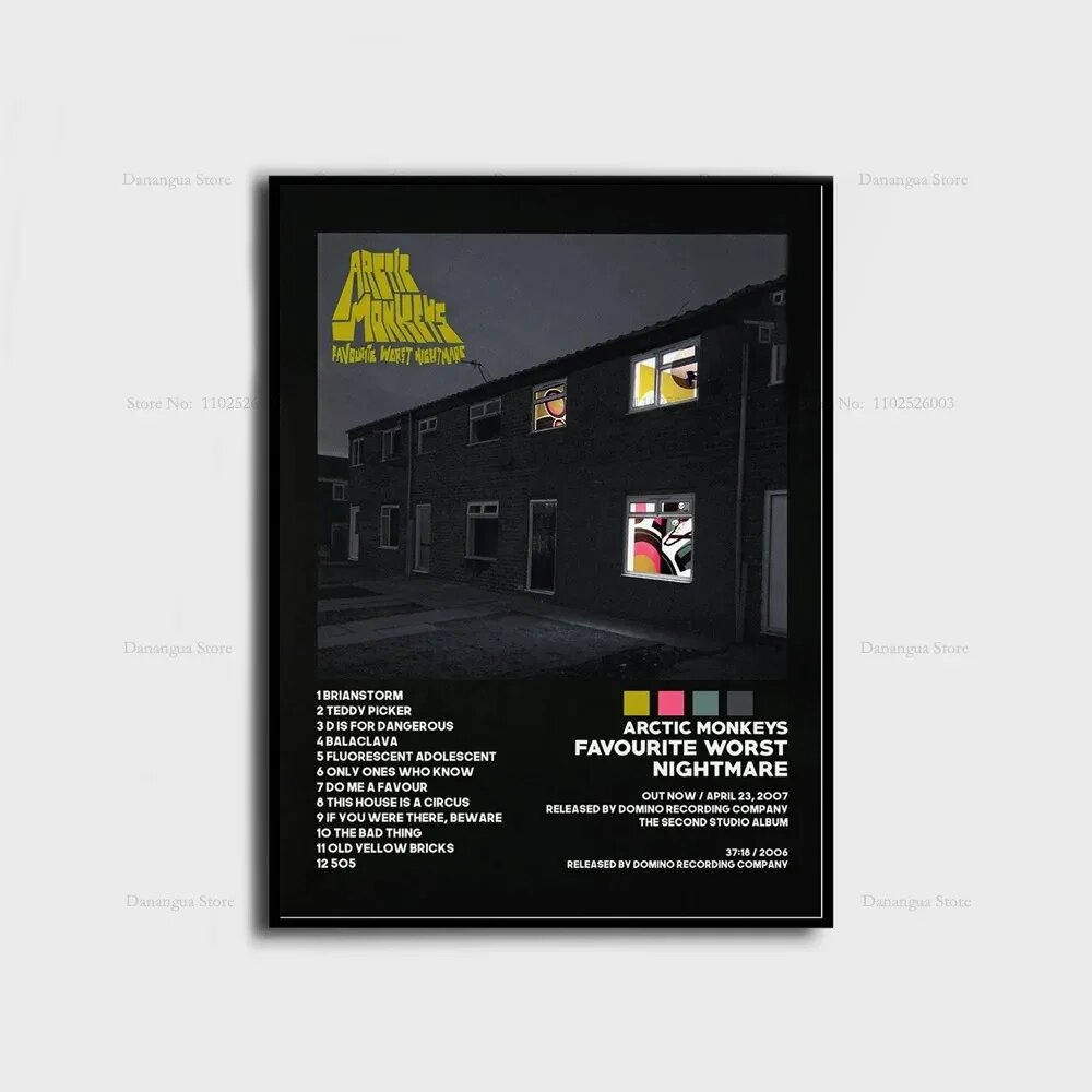 Печать на холсте Arctic Monkeys Favourite Nightmare, 20x30cm, Цвет: 4