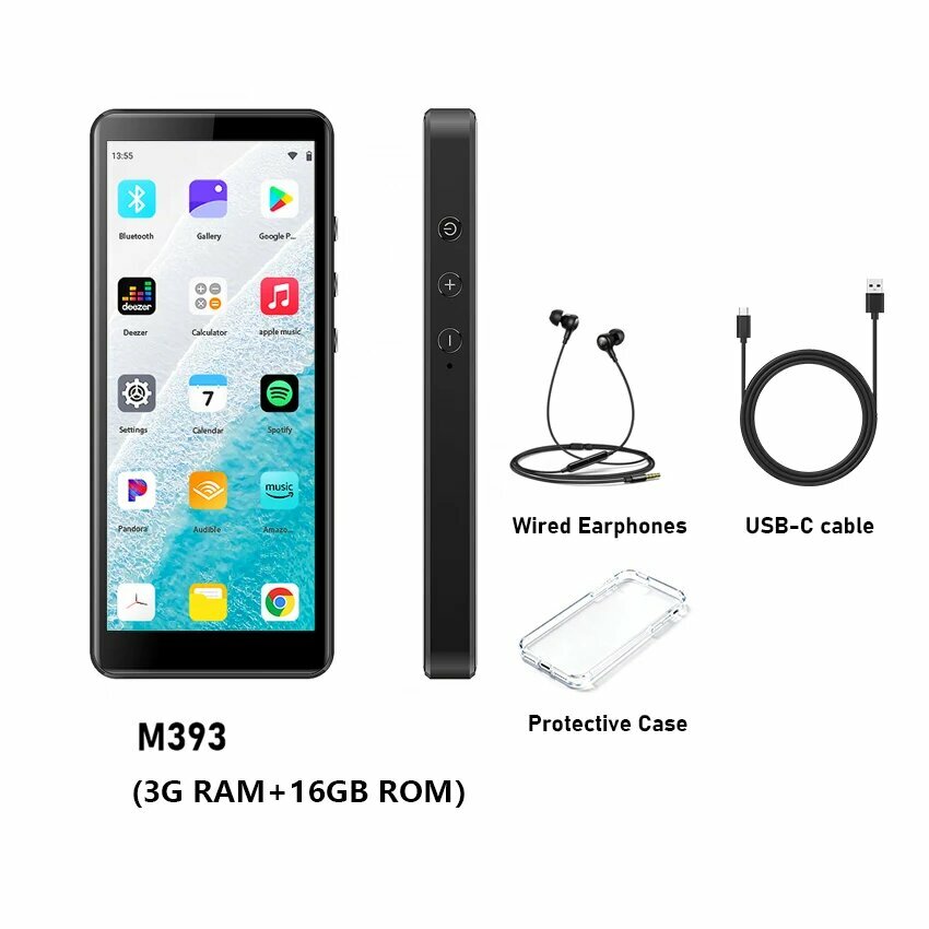 M393 Pro 3.99-дюймовый MP3-плеер 80 ГБ