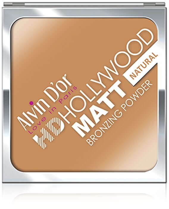 Alvin D'or, Пудра компактная MATT Bronzing Powder Hd Hollywood тон 01 natural