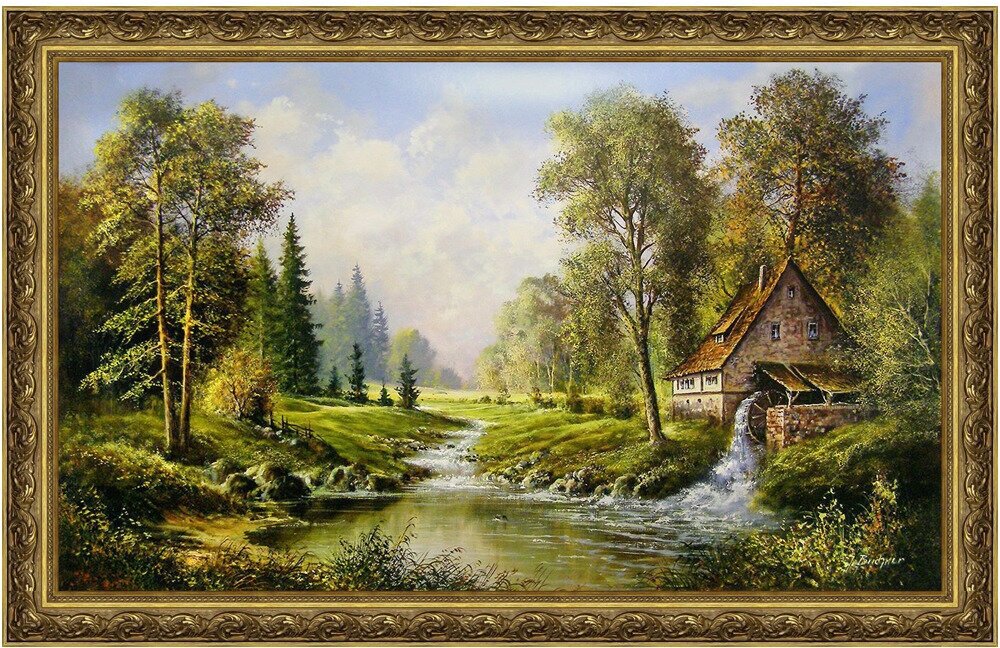 Картина на стену для интерьера Декарт настенный декор панно в раме багете в гостиную ванную детскую для офиса лофт пейзаж абстракция