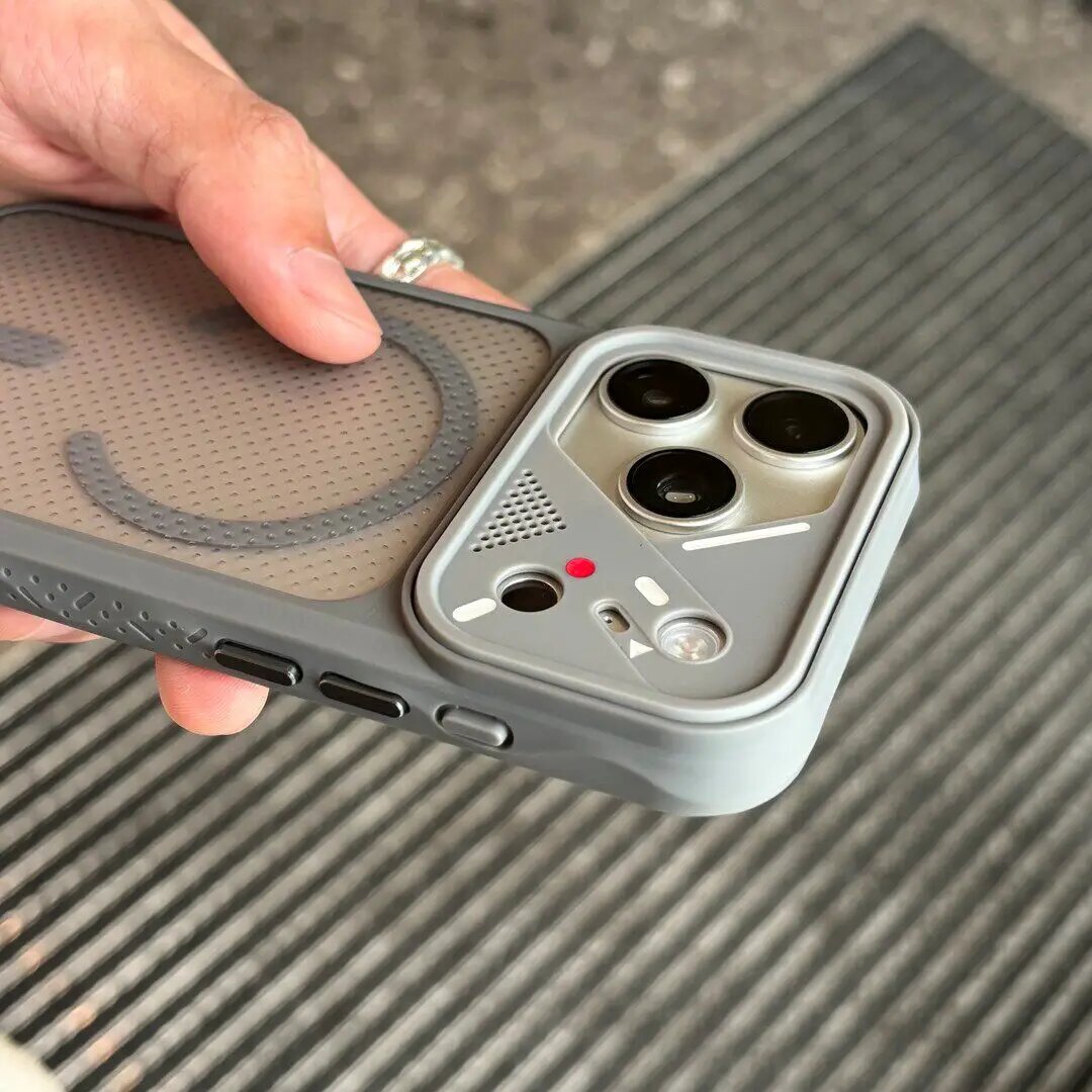 Противоударный Гибридный Прозрачный Чехол-бампер Для iPhone iPhone17 Pro Max, Серый, Gray