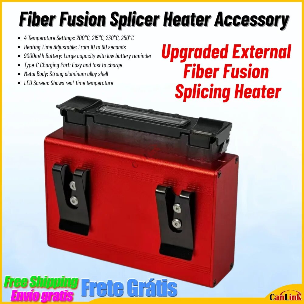 Аксессуар для нагревателя для сварочного аппарата, одномодовый аккумулятор 9000 мАч, автоматическая внешняя нагревательная печь для сварочного аппарата для сварки волокон