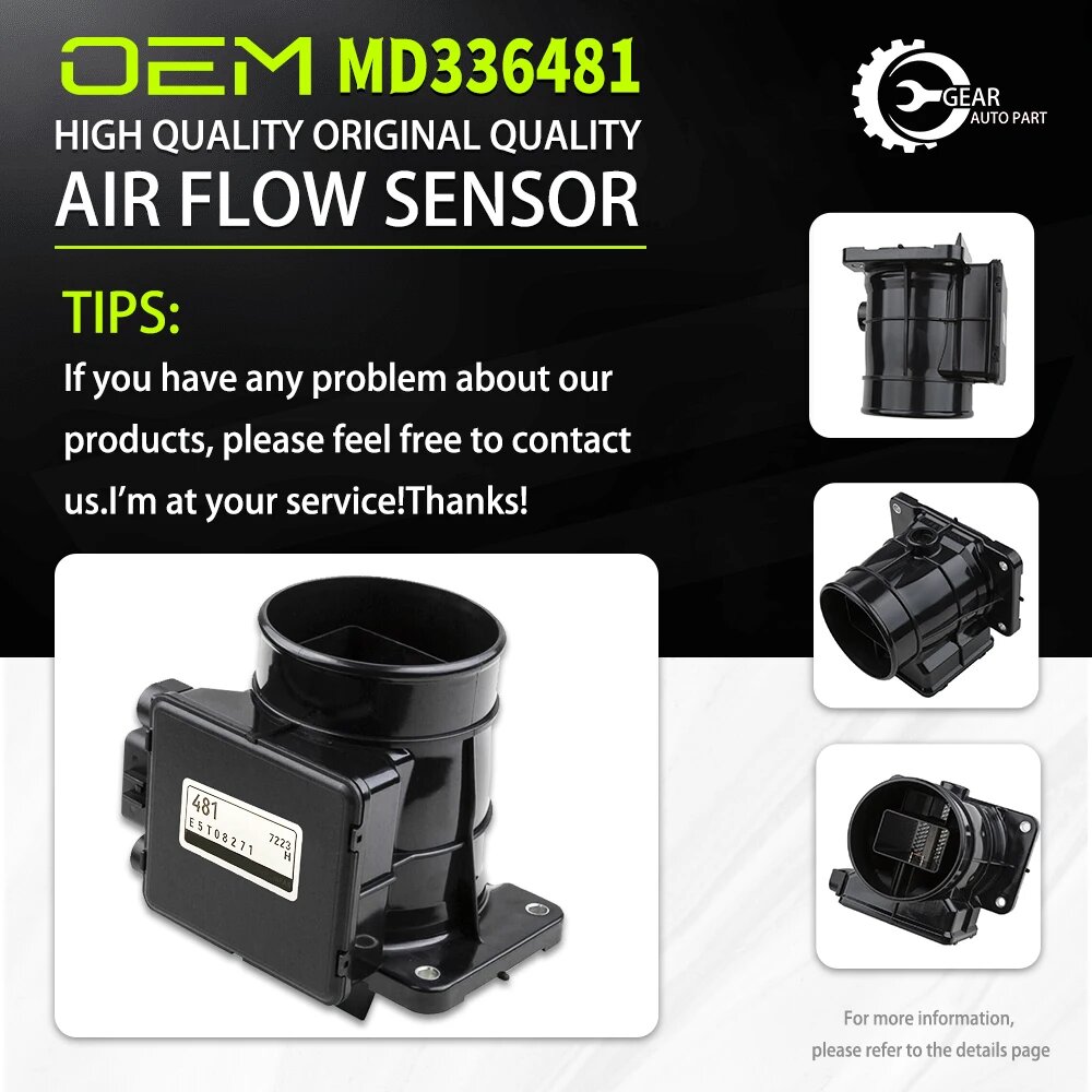 Wysokiej jakości miernik masowego przepływu powietrza MAF E5T08271 MD 336481 Nowość w akcesoria samochodowe Mitsubishi Carisma Galant Lancer